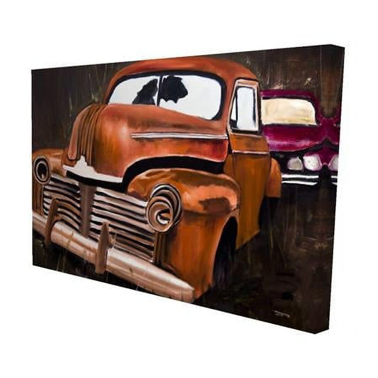 12 x 18 in. Old Car Crash-Print on Canvas - Walmart.com
