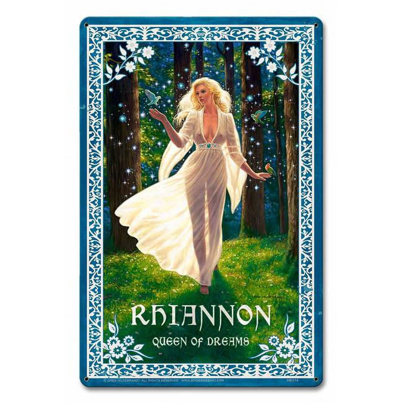 12 x 18 in. Rhiannon Goddess Metal Sign - Walmart.com