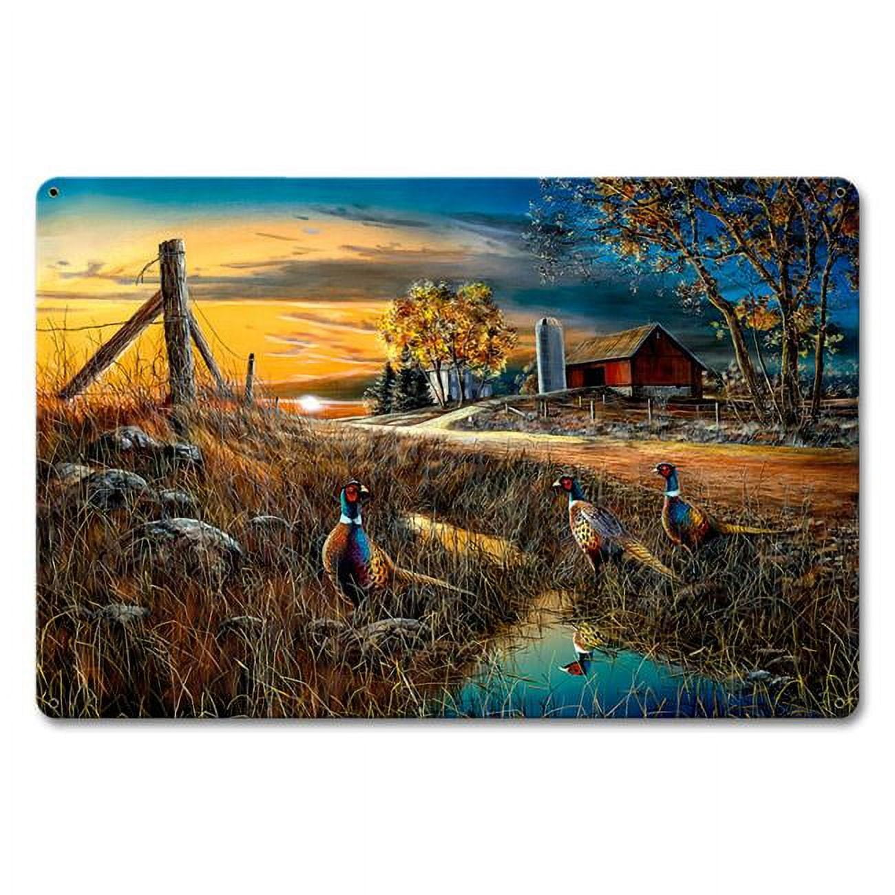 12 x 18 in. Roadside Satin Metal Sign - Walmart.com