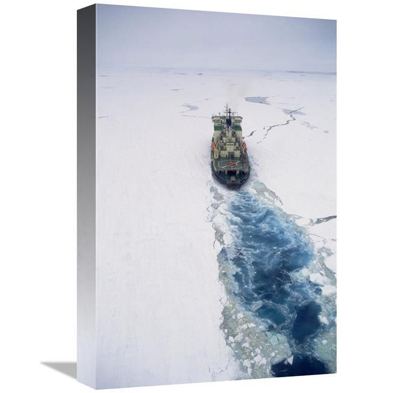 12 x 18 in. Russian Icebreaker Breaking Through Pack Ice, Antarctica ...