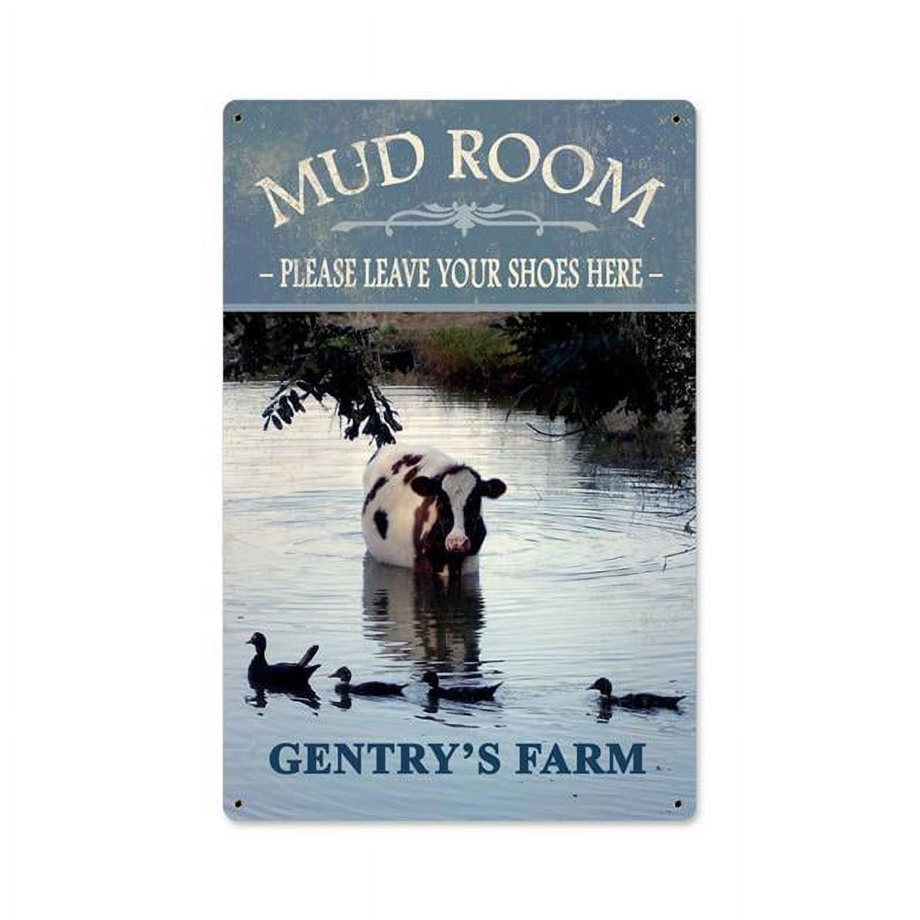 12 x 18 in. Satin Mudroom Gentrys Farm Sign - Walmart.com