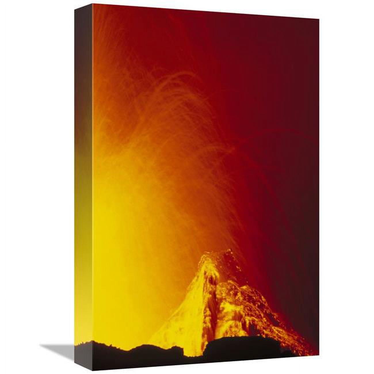 12 x 18 in. Spatter Cone & Lava Fountain, February 1995, Galapagos ...