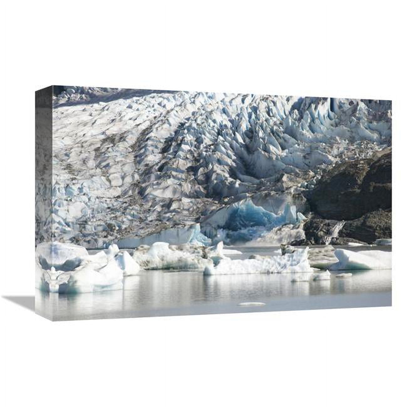 12 x 18 in. Terminal Moraine & Glacial Lake, Mendenhall Glacier, Juneau ...