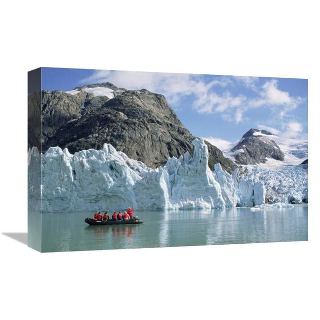 12 x 18 in. Tourists At Glacier, Southern Greenland Fjords, Prins ...