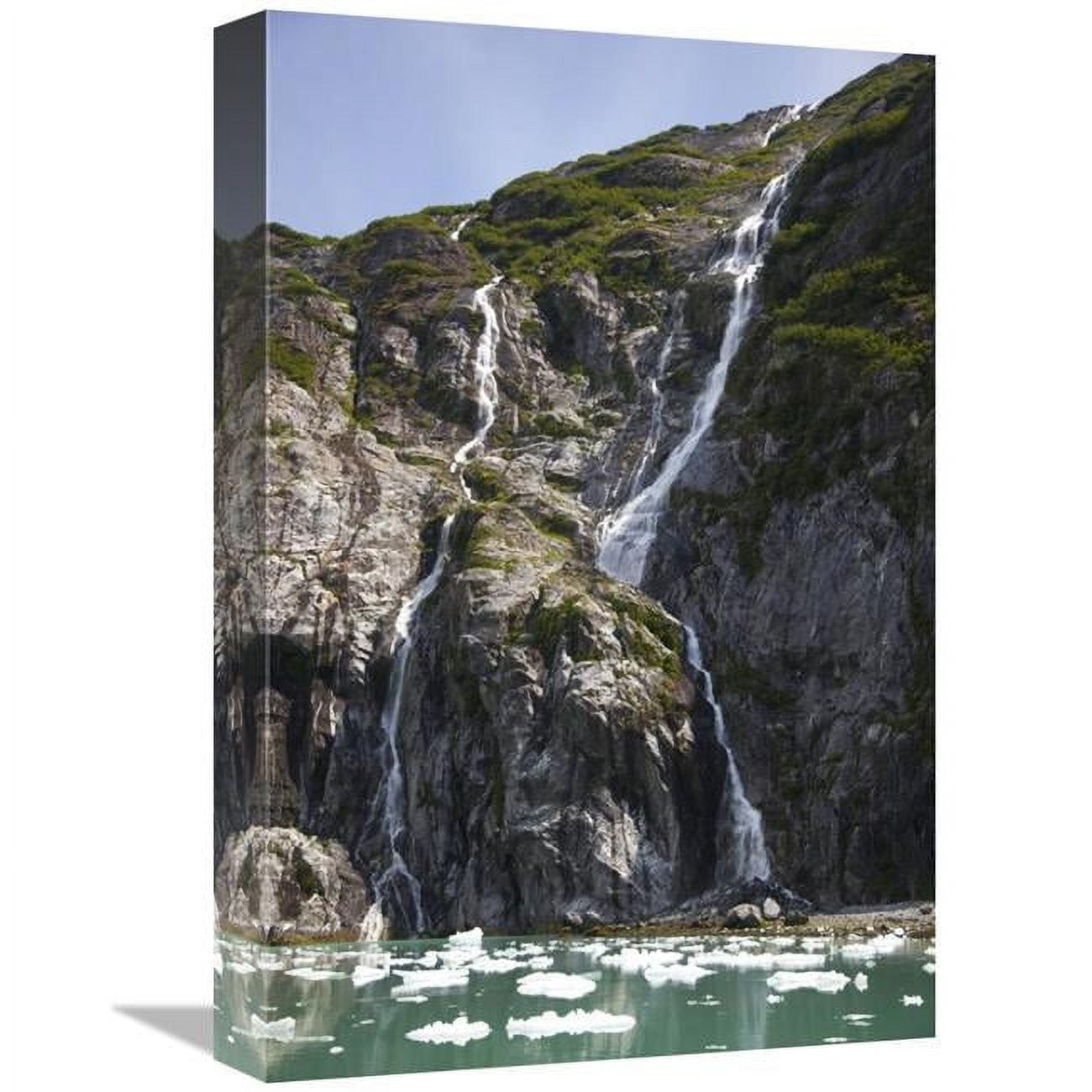 12 x 18 in. Waterfalls Near South Sawyer Glacier, Tracy Arm-Fords ...