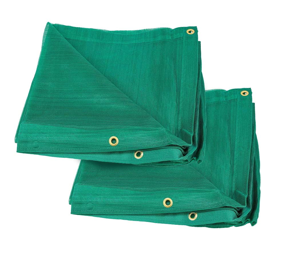 12' x 20' Green Heavy Duty 6 Oz 70% Shade Mesh Tarps with Grommets ROLL ...