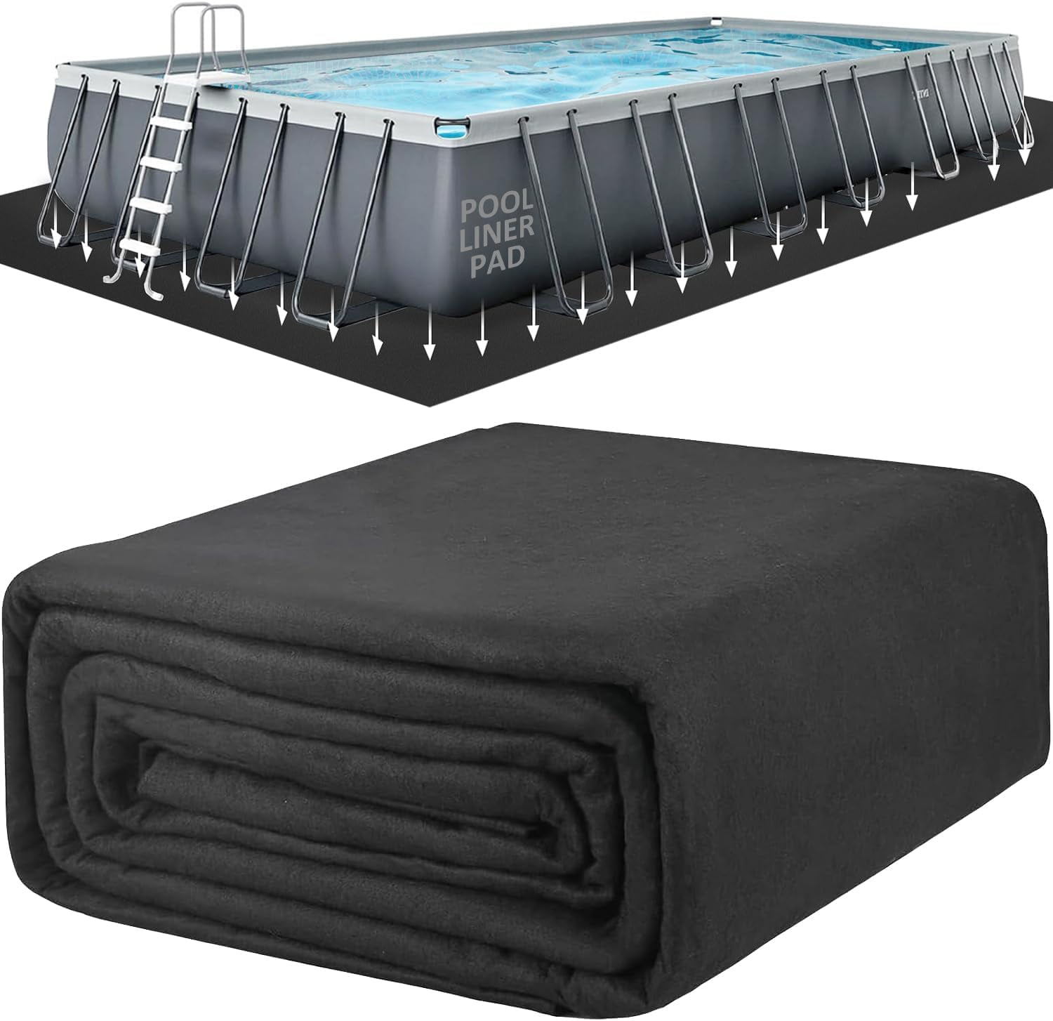 12' x 20' Rectangle Pool Liners for Above Ground Swimming Pools ...