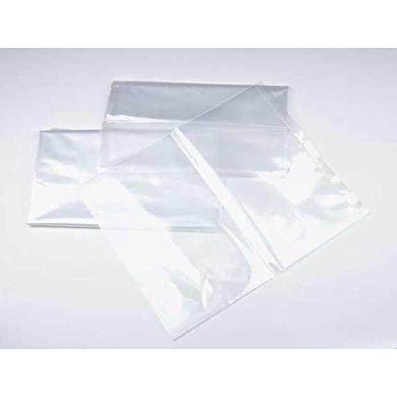 12" x 24" 1 mil. - Clear Plastic Flat Open Poly Bag - Extra Strength ...