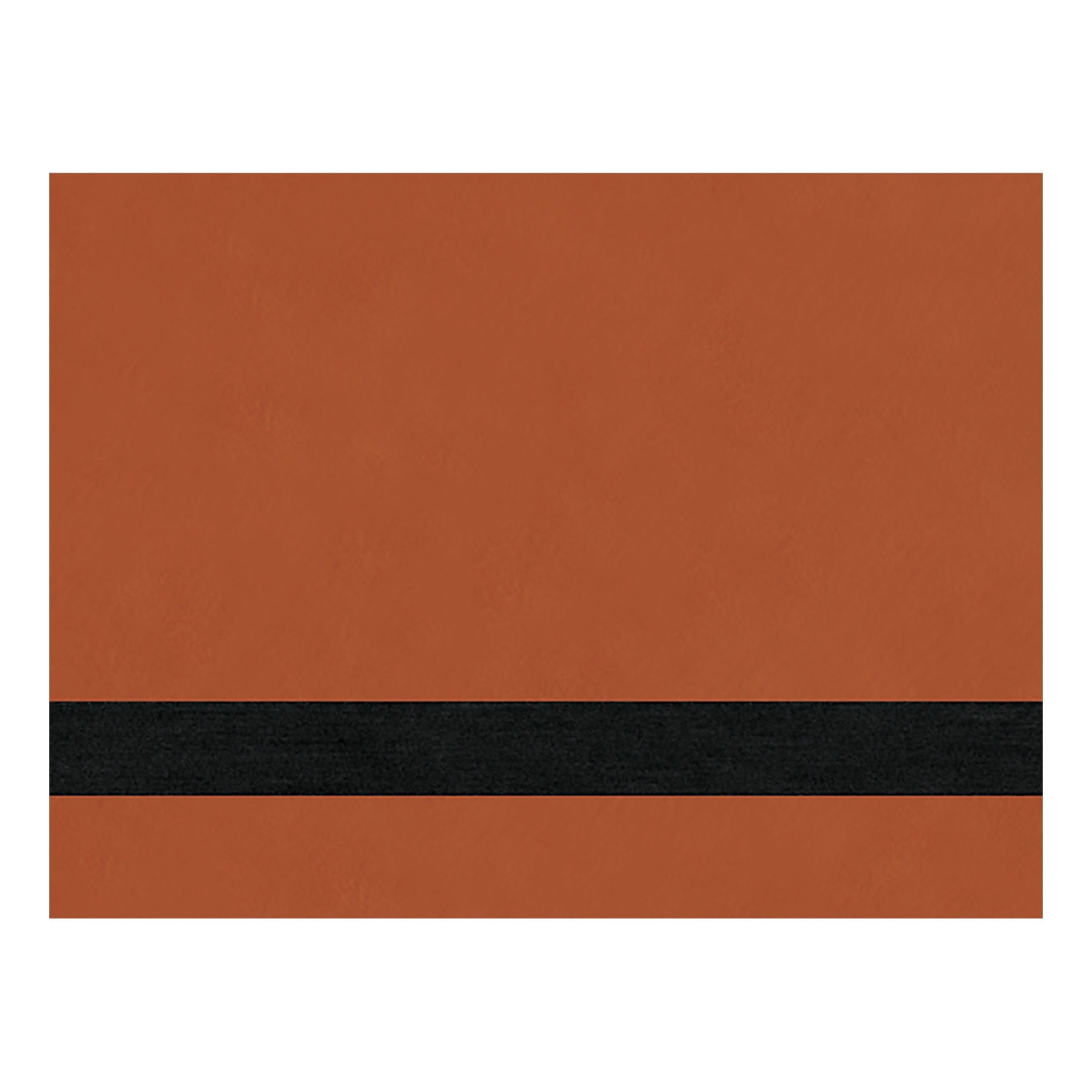 12" x 24" Sheet RAWHIDE/BLACK Blank Laserable Leatherette Patch with ...