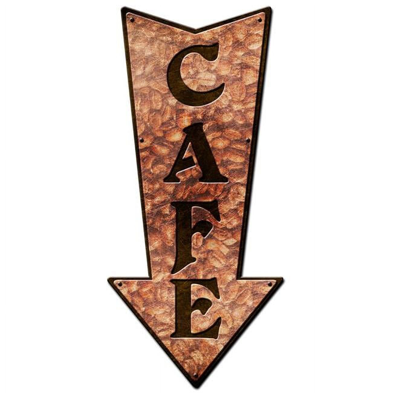 12 x 24 in. Arrow Cafe 3D Plasma Metal Sign - Walmart.com