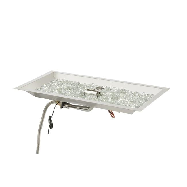 12 x 24 in. Linear Crystal Fire Plus Gas Burner - Walmart.com