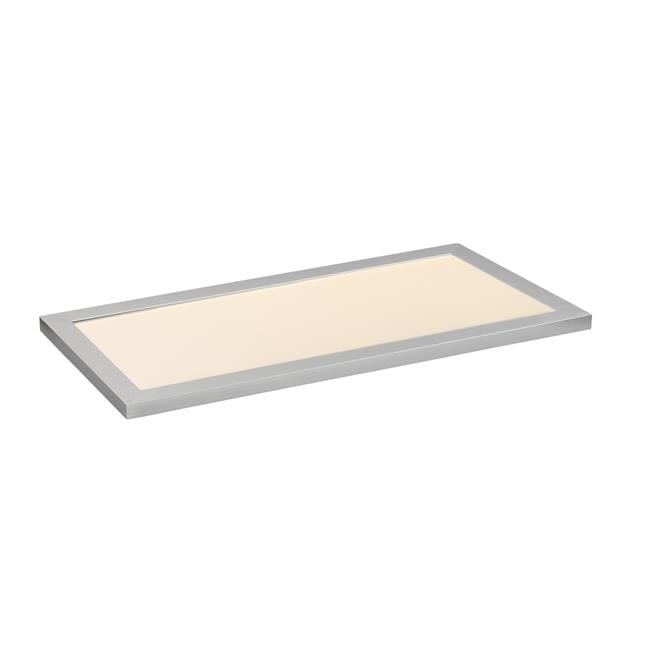 12 x 24 in. Sky Panel LED 3000K Flush Mount Ceiling Light, Brushed ...