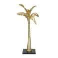 12" x 27" Gold Polystone Palm Tree Sculpture, by The Novogratz ...