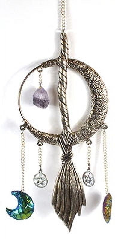 12"x 3 1/2" Moon & Broom wall hanging - Walmart.com