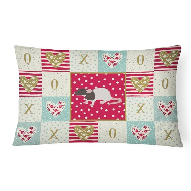 12 x 3 x 16 in. Dumbo Rat Love Canvas Fabric Decorative Pillow ...