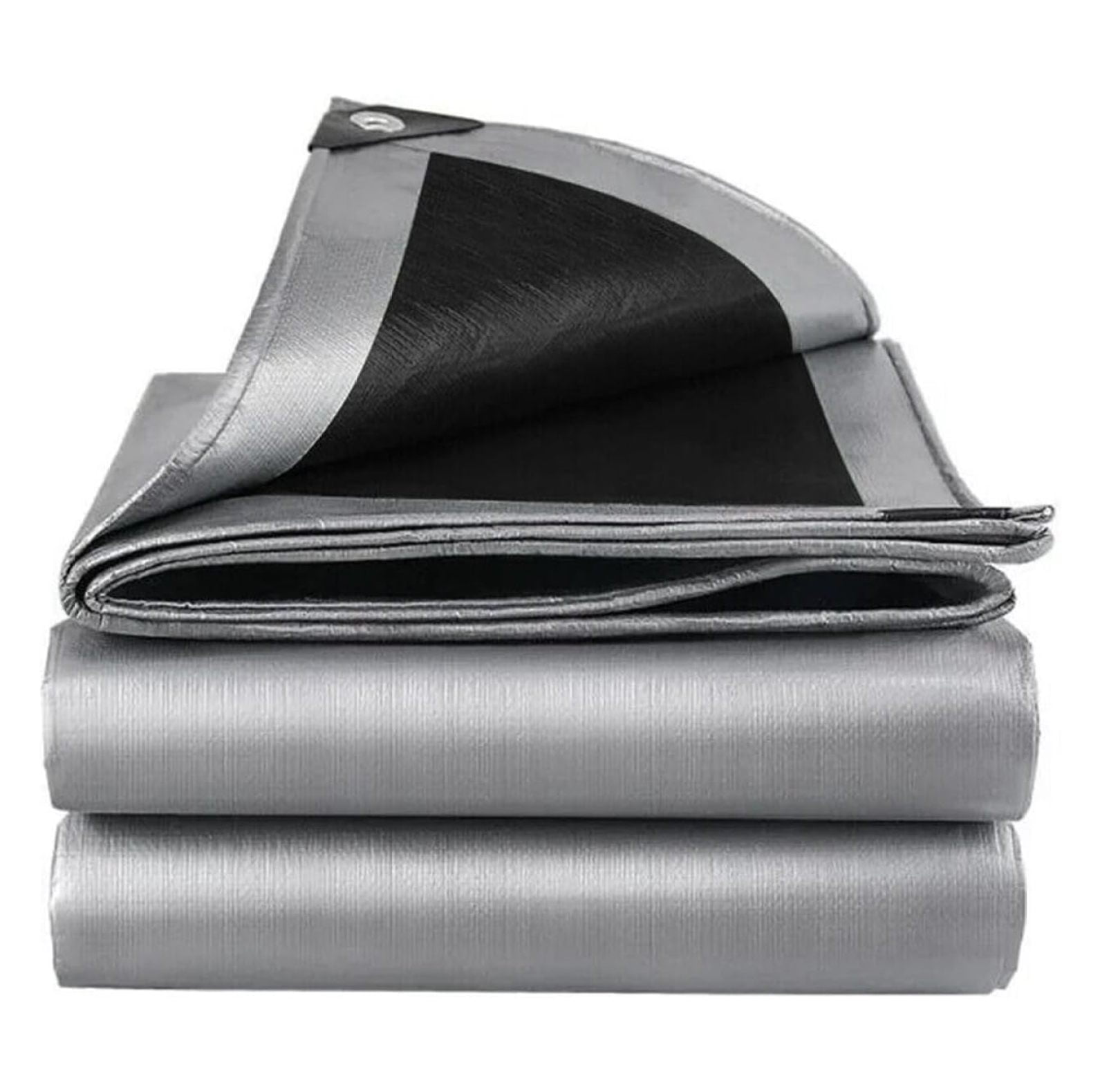 12 x 30ft Tarps Heavy Duty Thick Waterproof, Canopy Silver + Black Tent ...