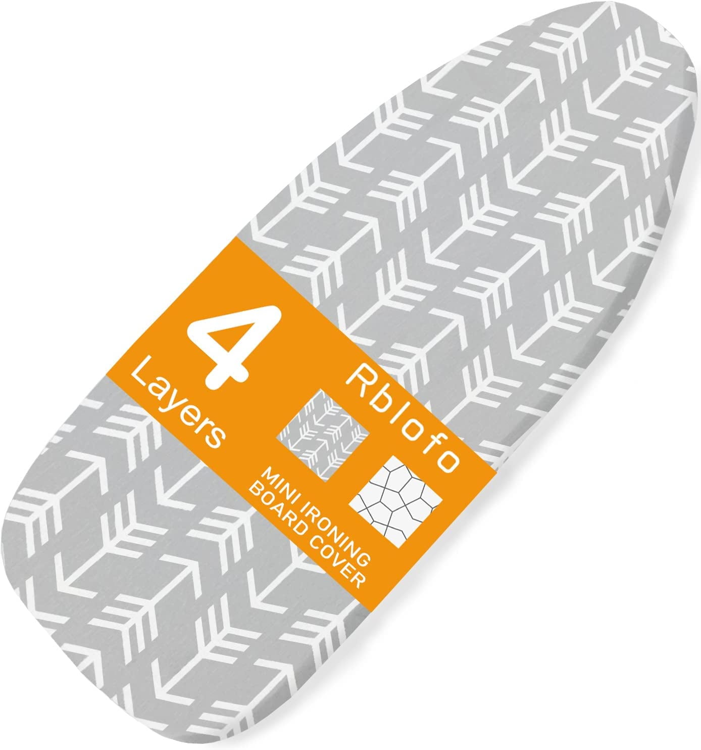 12 x 32 Tabletop Ironing Board Cover and Premium Heavy Duty 4 Layer Pad ...