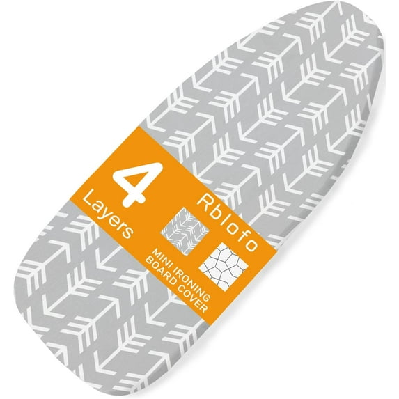 12 x 32 Tabletop Ironing Board Cover and Premium Heavy Duty 4 Layer Pad ...