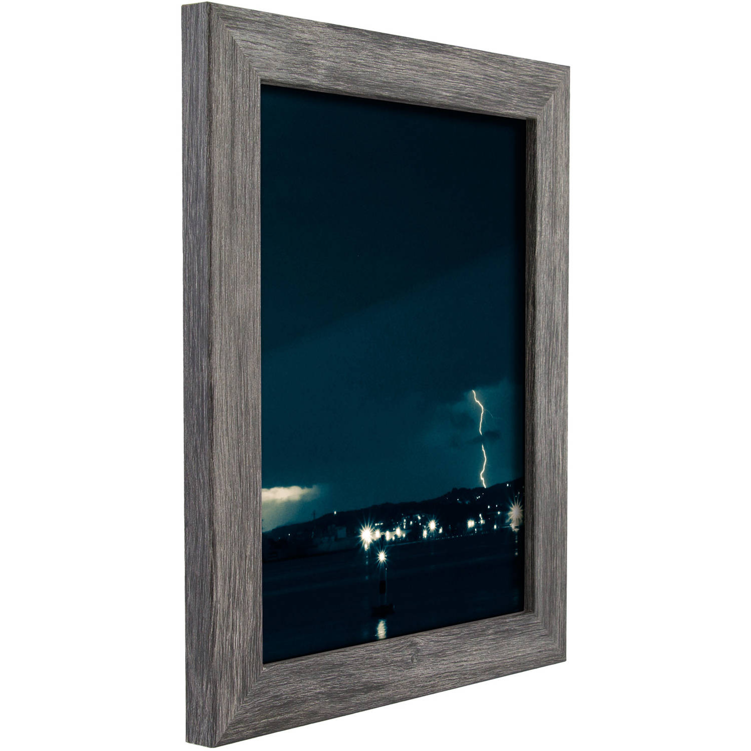 12 x 36 Gray Barnwood Picture Frame Rustic Bauhaus Series - Walmart.com