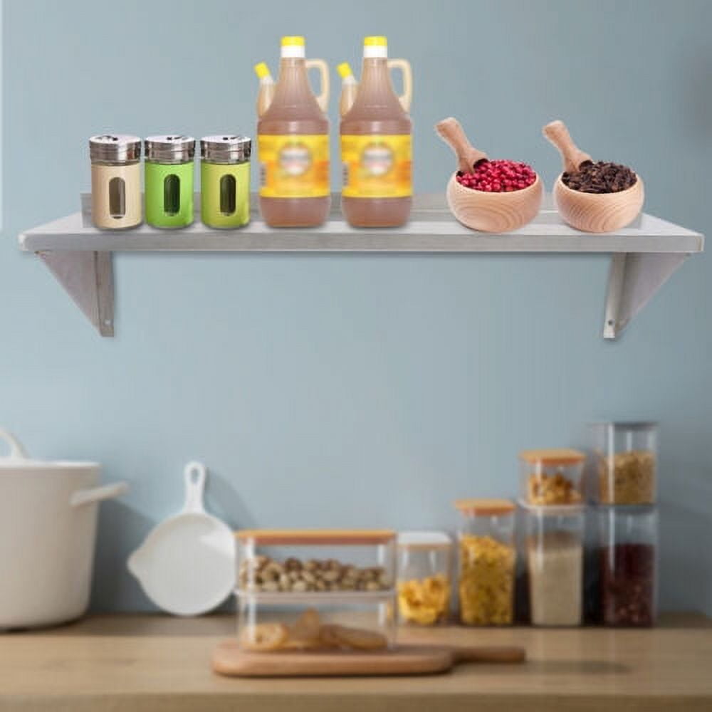 Wall-mounted Partition Solid Wall Shelf Kitchen Restaurant Rack ...