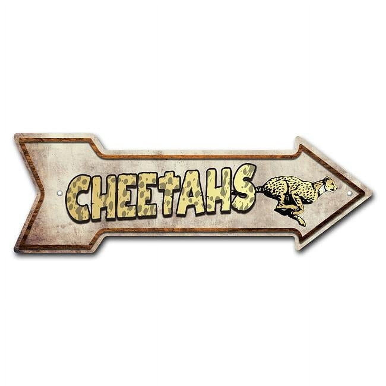 12 x 36 in. Wide Cheetahs Arrow Sign - Walmart.com