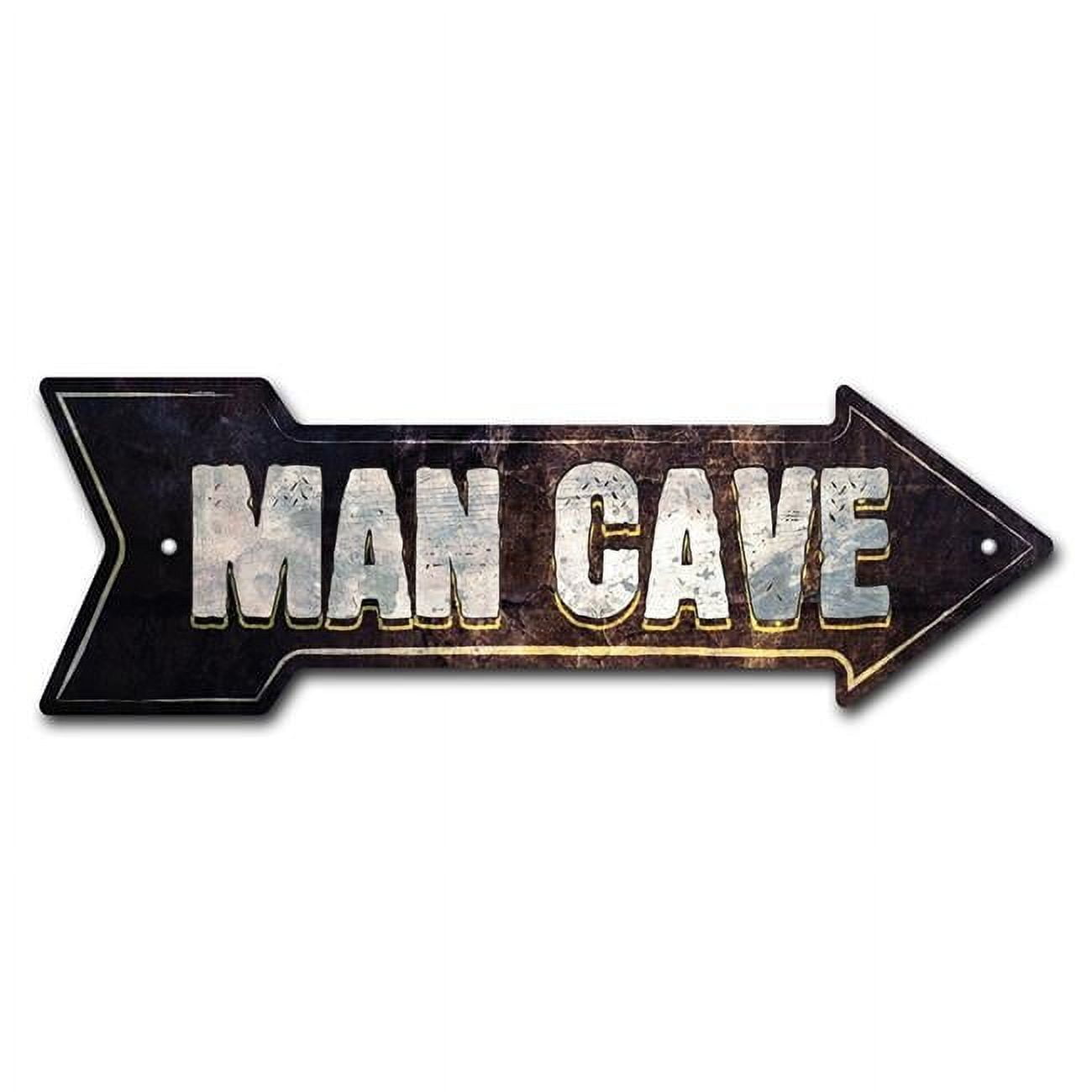 12 x 36 in. Wide Man Cave Arrow Sign - Walmart.com