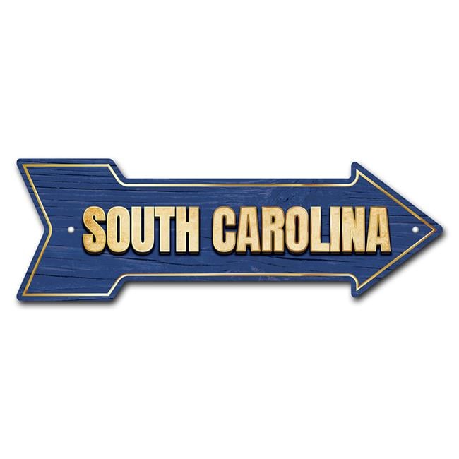 12 x 36 in. Wide South Carolina Arrow Sign - Walmart.com