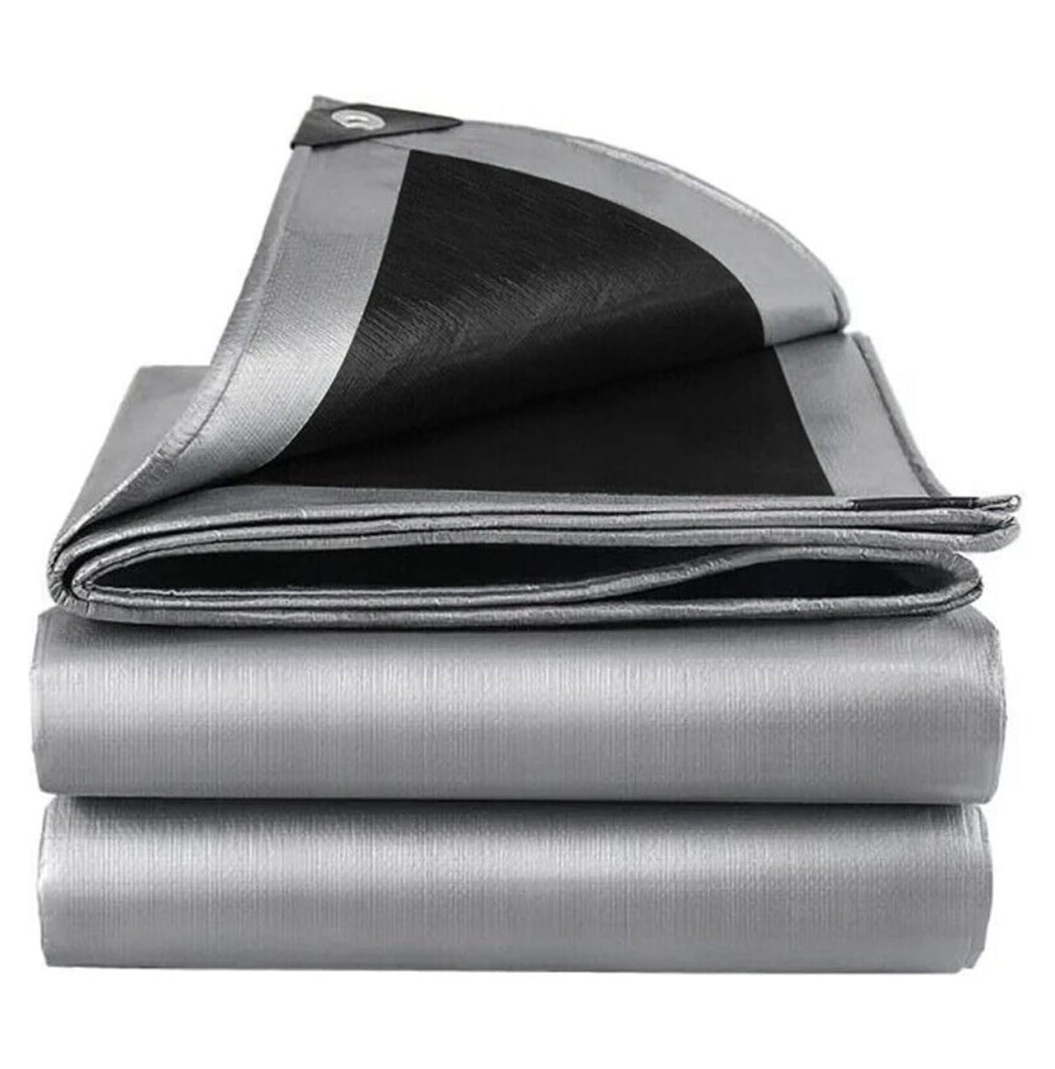 12 x 40ft Tarps Heavy Duty Thick Waterproof, Canopy Silver + Black Tent ...