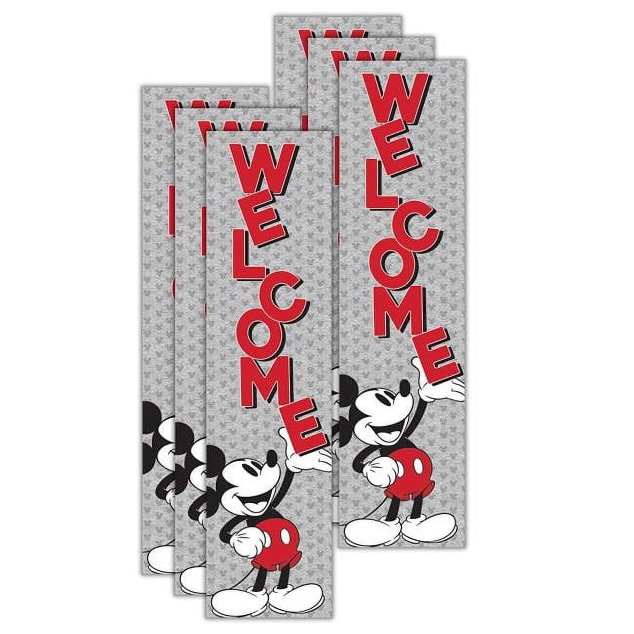 12 x 45 in. Mickey Mouse Throwback Welcome Vertical Banner - 6 Each ...