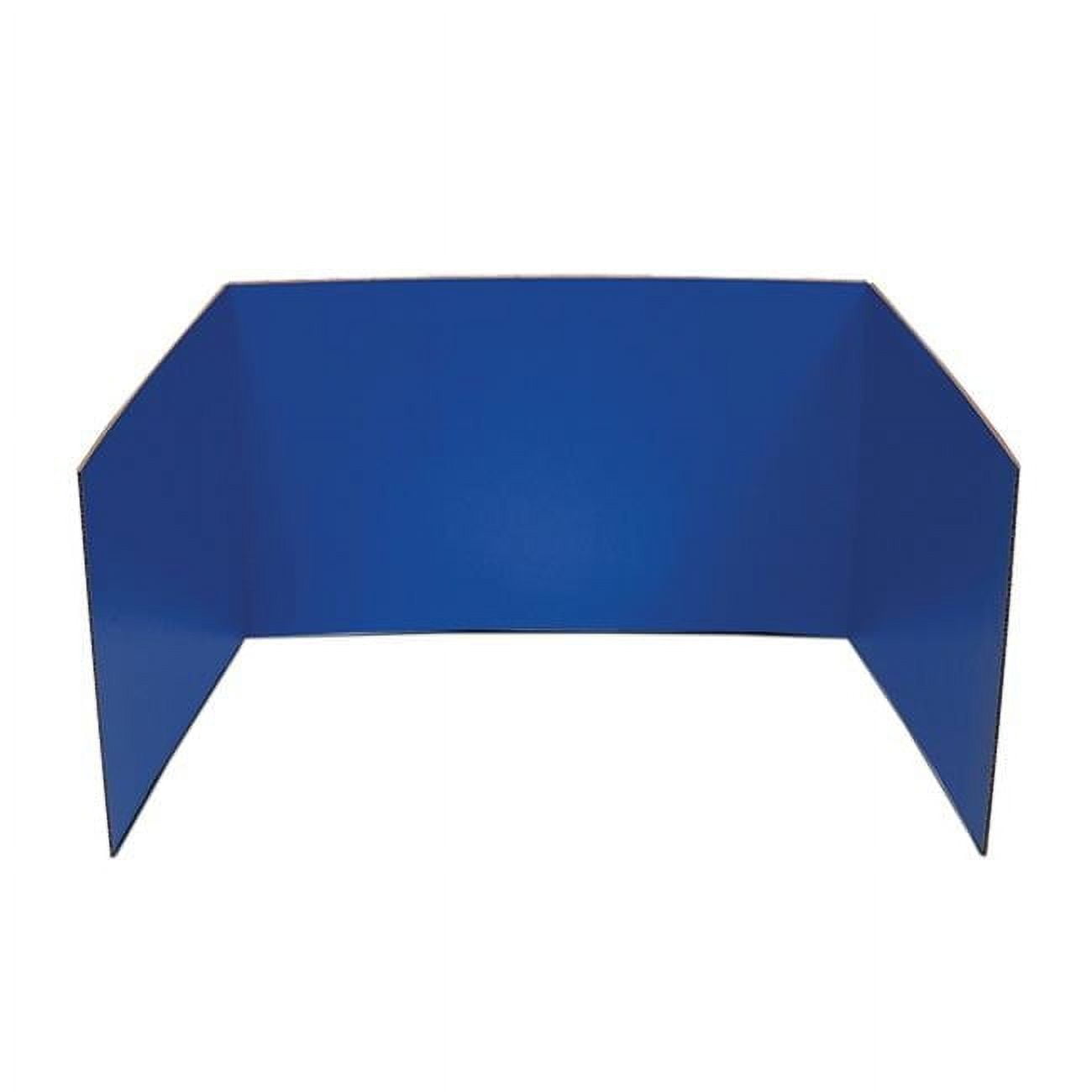 12" x 48" Blue Corrugated Study Carrel - Pack of 24 - Walmart.com