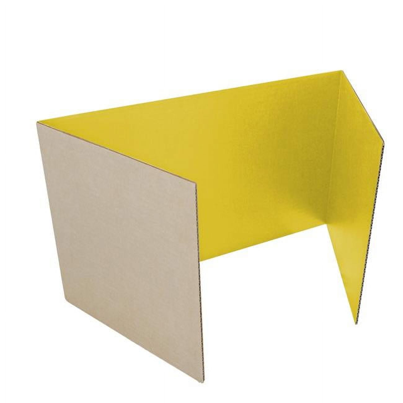 12 x 48 Study Carrel Yellow Corrugated Bulk Pack of 12 - Walmart.com