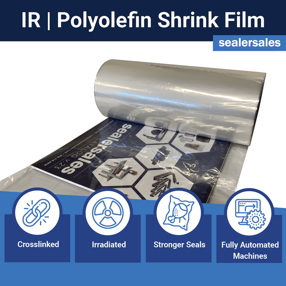 12" x 5,830ft Higher Performance Irradiated POF CF Shrink Film, 45 ...