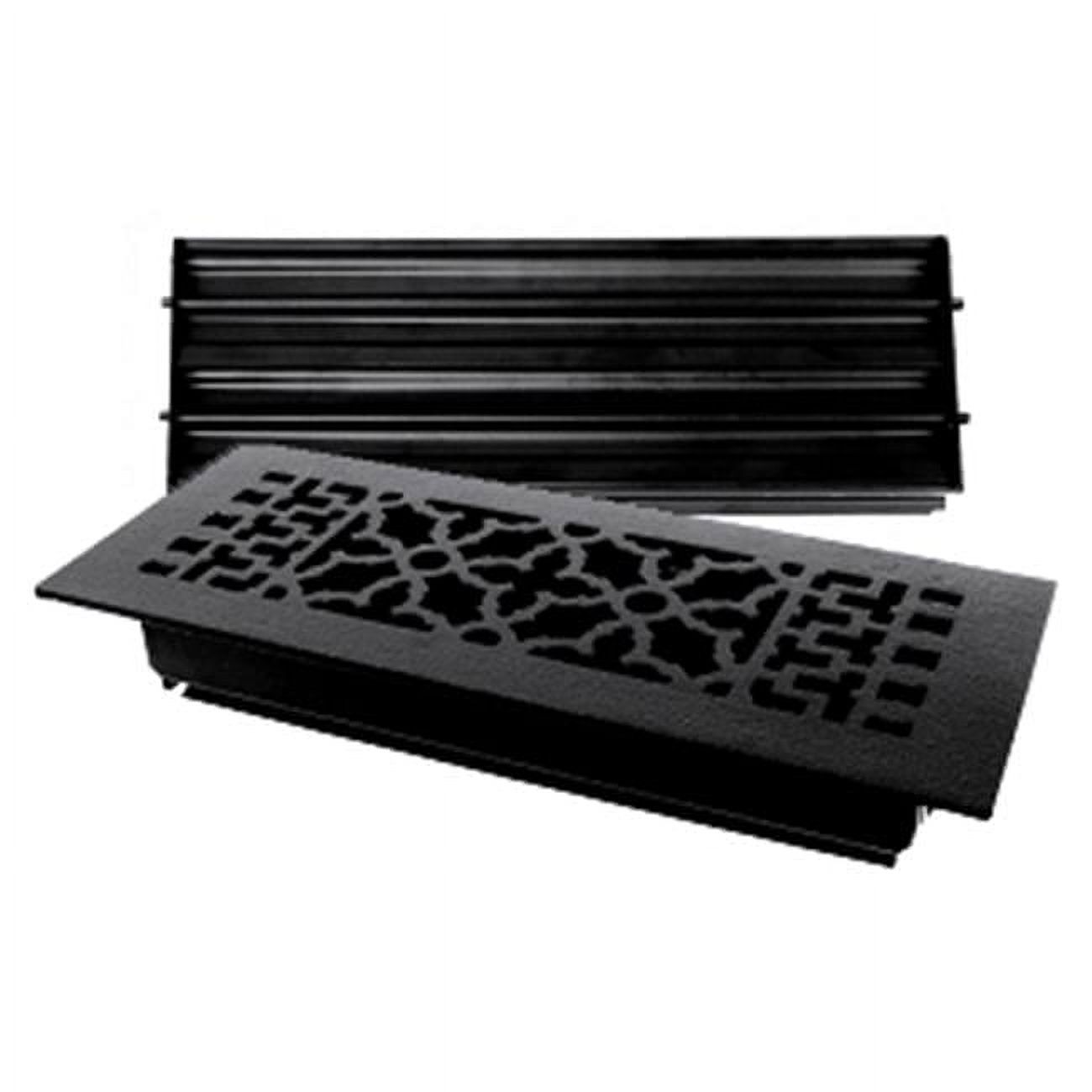 12'' x 6'' Cast Iron Air Register with Screws and Holes - Black ...