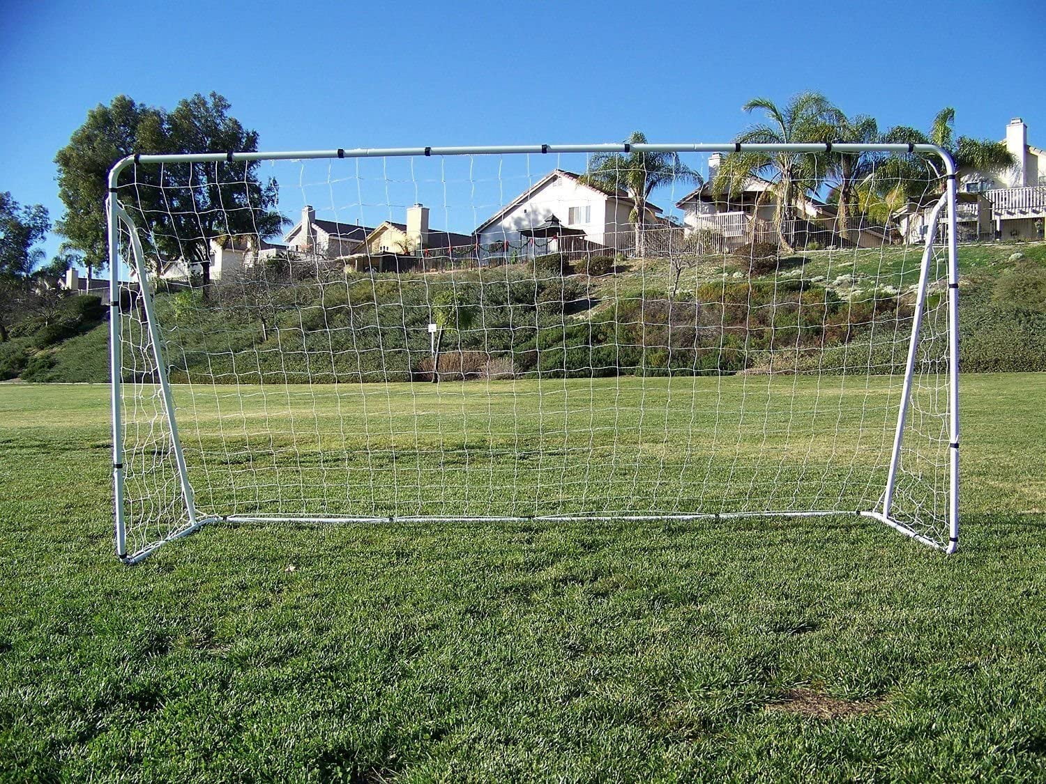 12 x 6 Ft. Powder Coated Galvanized Steel Soccer Goal w/Net. 12x6 Foot ...