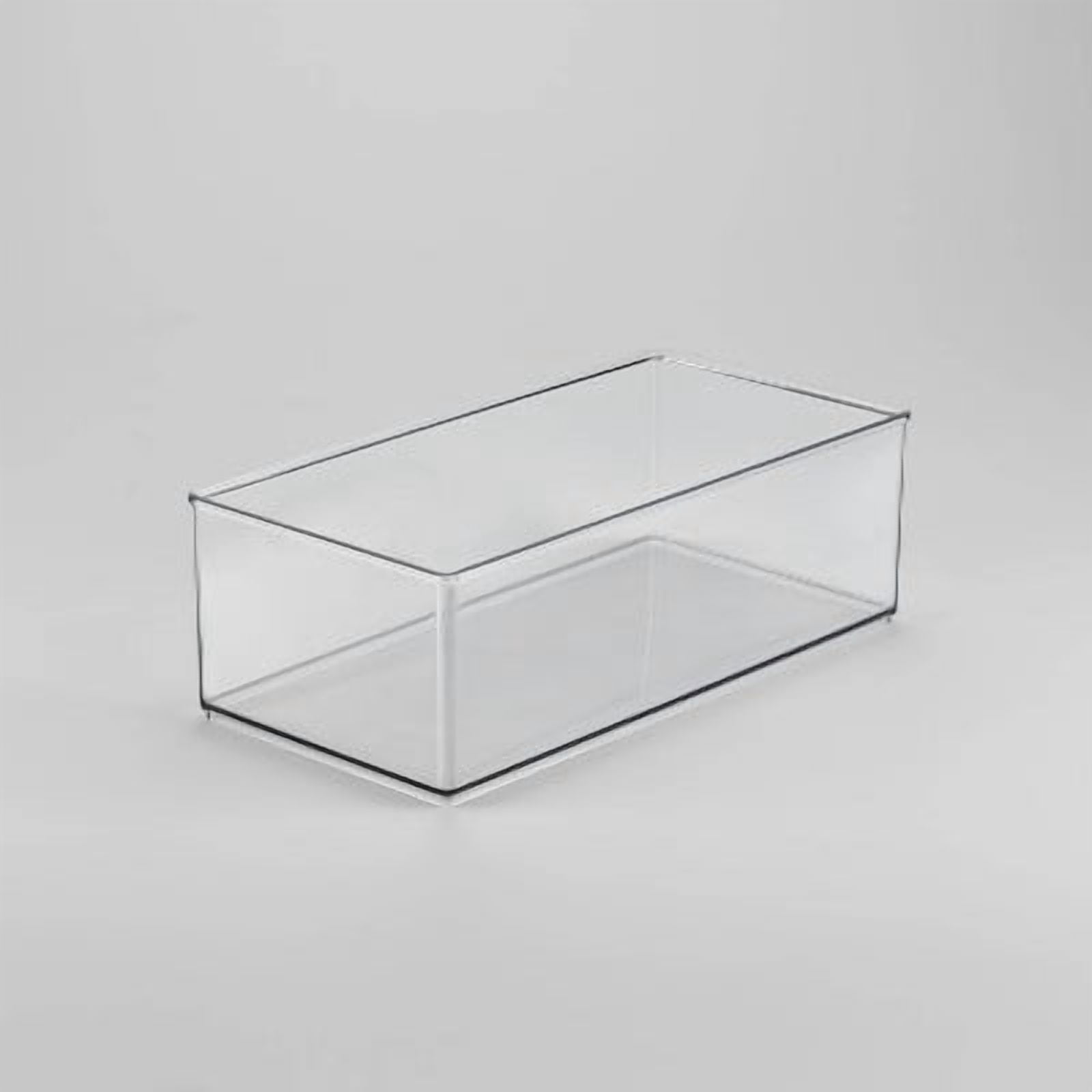 12" x 6" x 4" All Purpose Storage 1/2 Storage Bin Clear Plastic ...