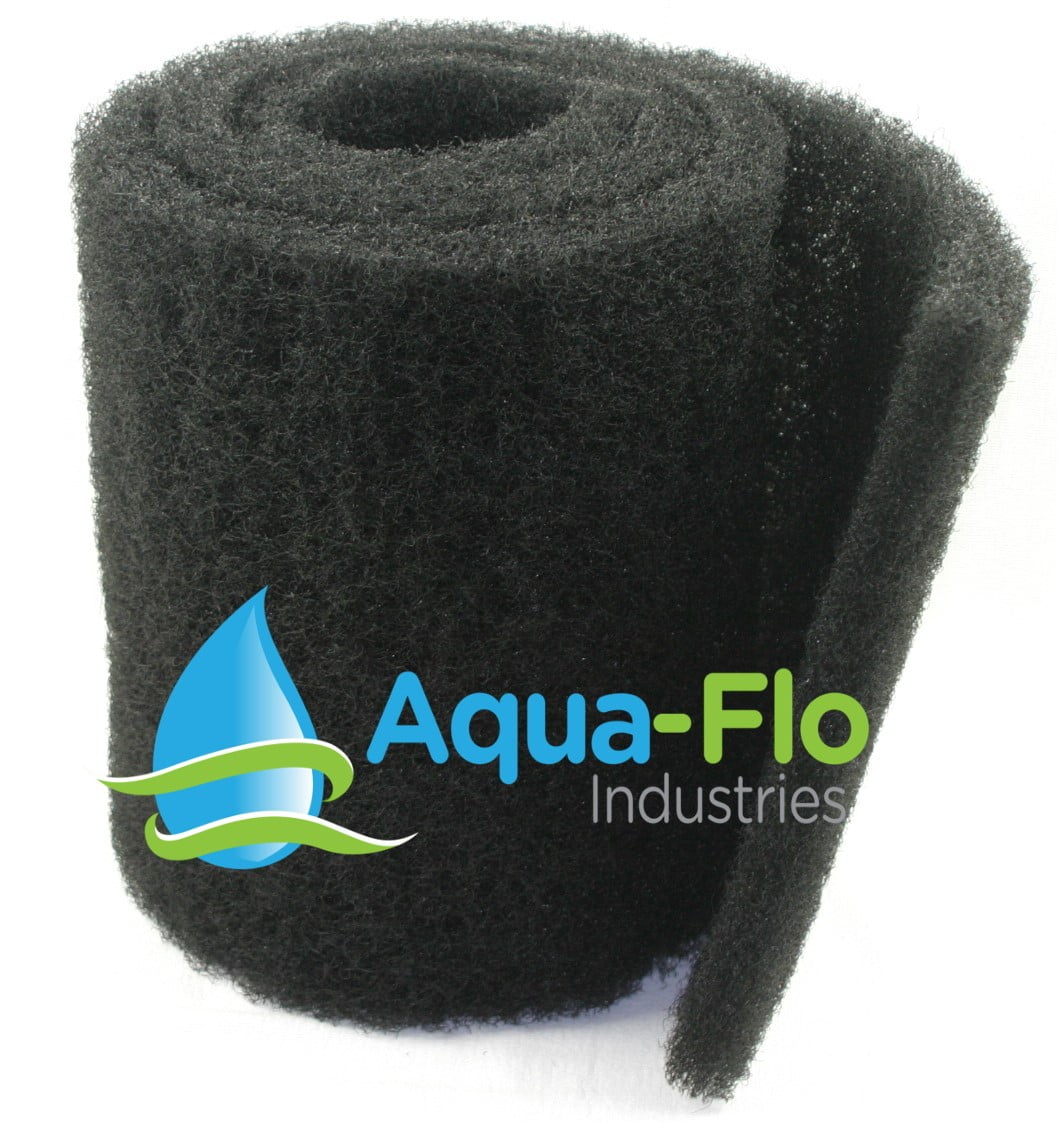 Aqua-Flo 12"x 60"x 1.25" Coarse Black Universal Pond Filter Mat ...
