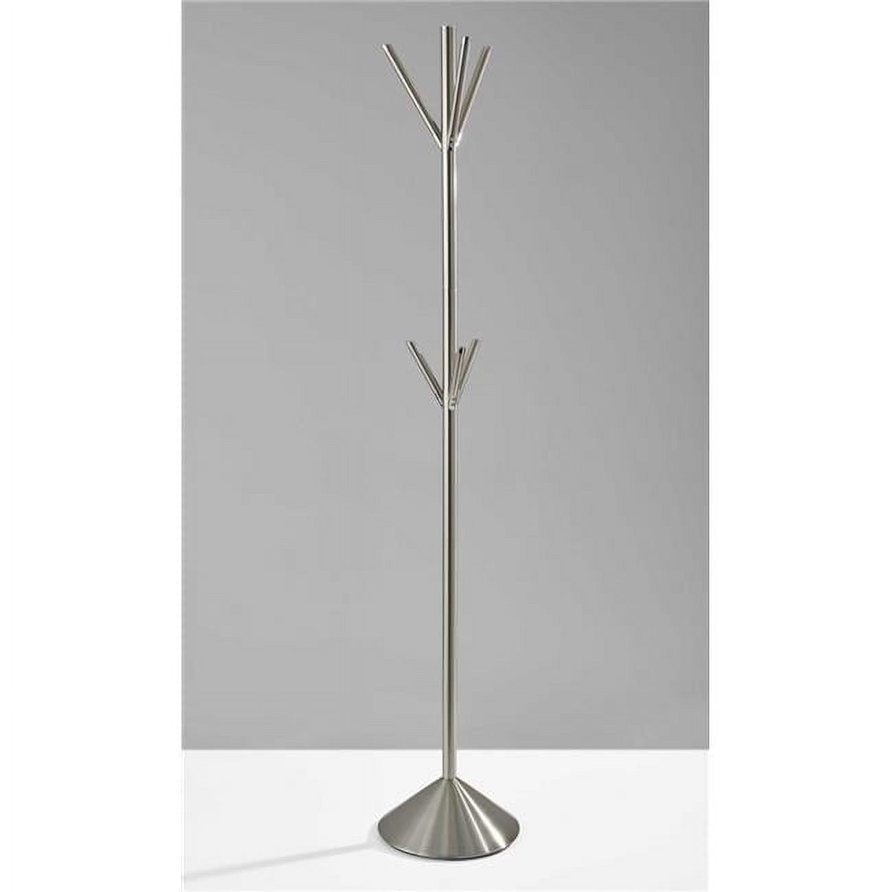 12 x 68 in. Brushed Steel Pyramid Coat Rack - Walmart.com