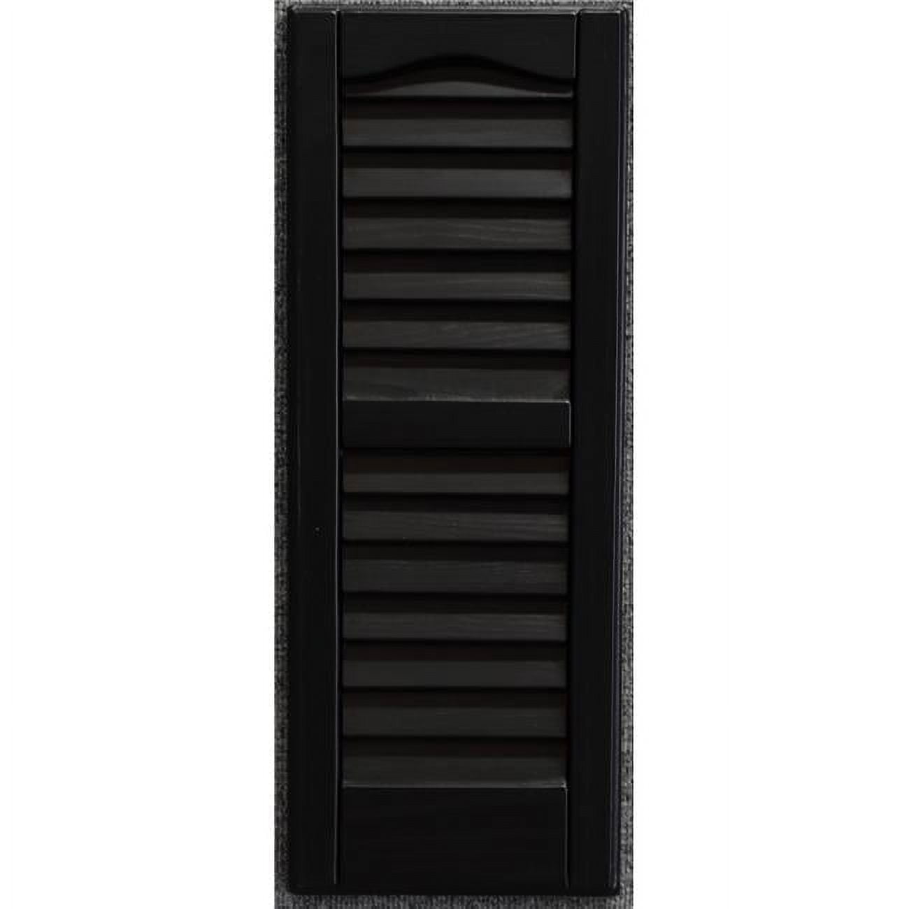 12 x 71 in. Louvered Exterior Decorative Shutters, Paintable - Walmart.com