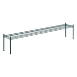 12" x 72" x 14" Green Epoxy Wire Storage Shelf, Dunnage Rack, 1 Tier ...