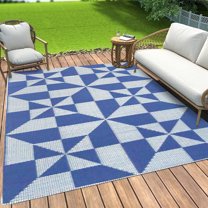 B-USA 6' x 9' Reversible Plastic Straw Patio Rugs for Indoor/Outdoor ...