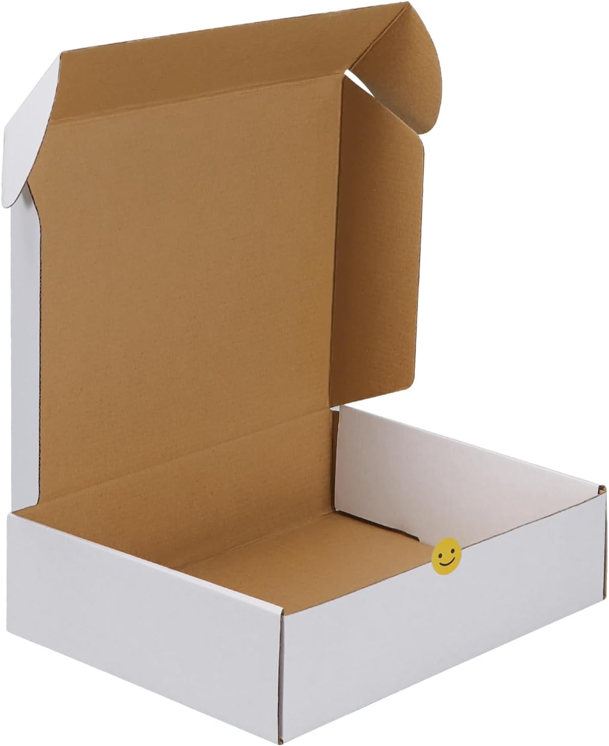 12 x 9 x 4 Inches White Corrugated Shipping Box Set of 1 - Walmart.com