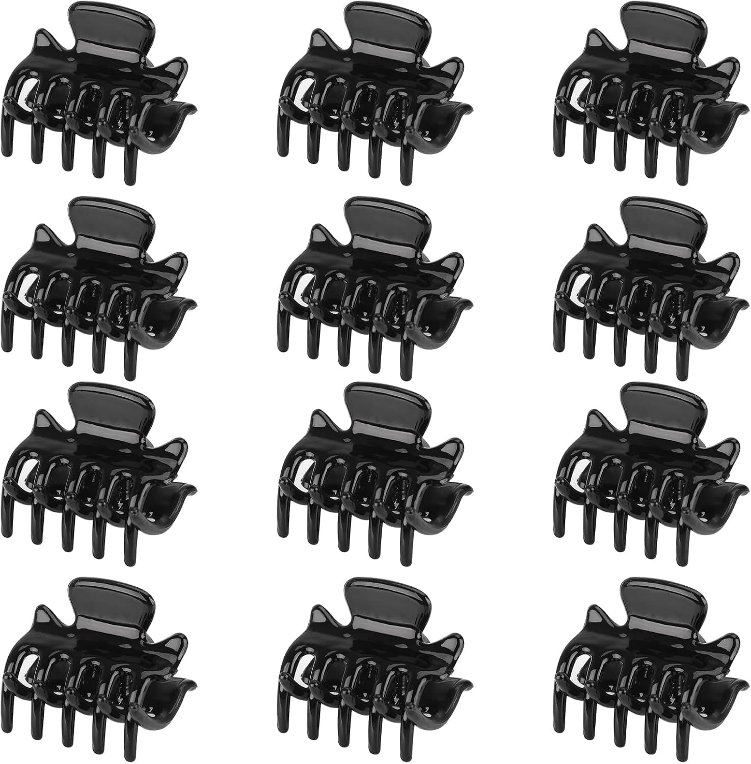 12 x Hair Clips, Small Non-Slip Clips, Crab Clips, Mini Claw Hair ...
