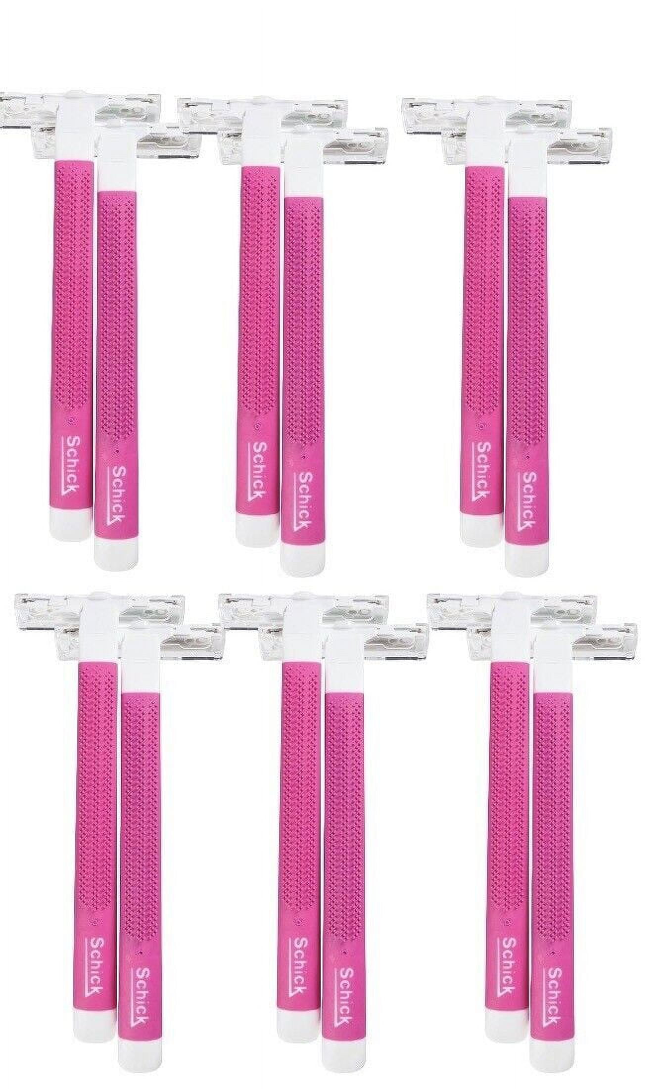 12 x Schick Slim Twin ST 2 Disposable Razors for Women Sensitive Skin ...