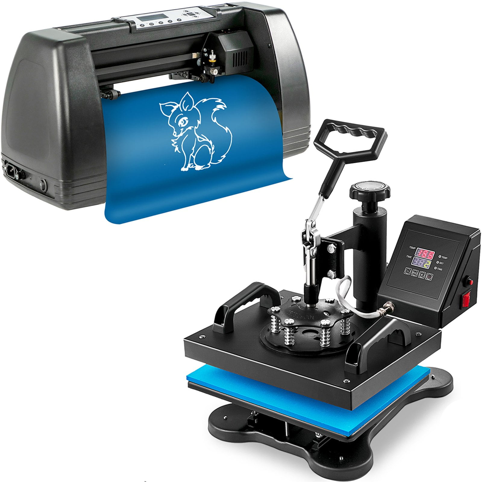12"x10" Heat Press and 14" Vinyl Cutter Plotter Combo for T-Shirt ...