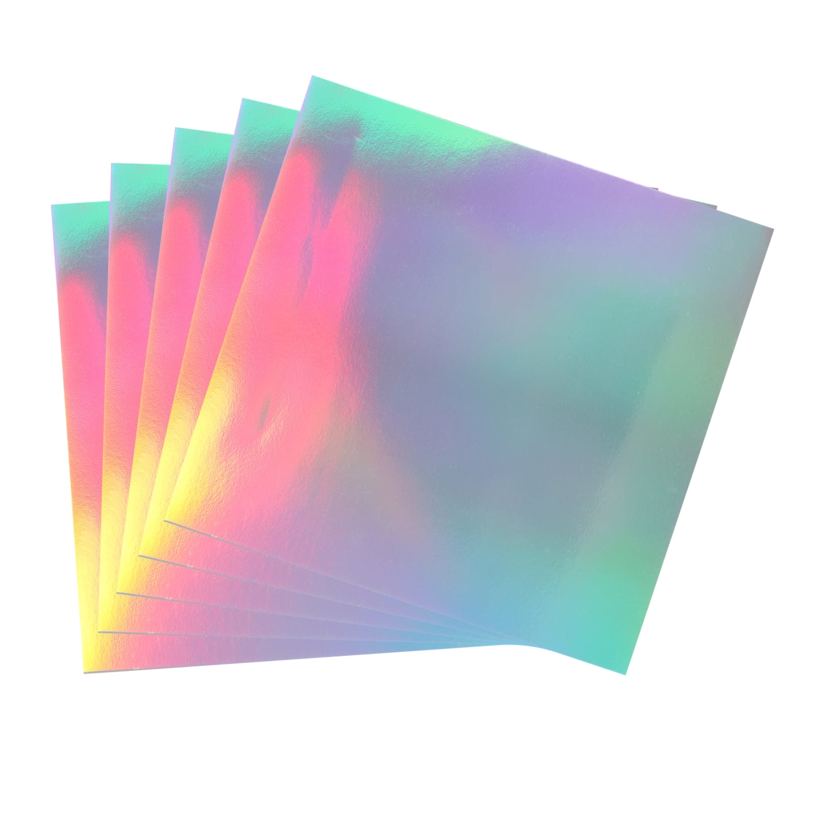 12"x12" Holographic Cardstock, 10 Pack Metallic Iridescent Mirror Paper ...