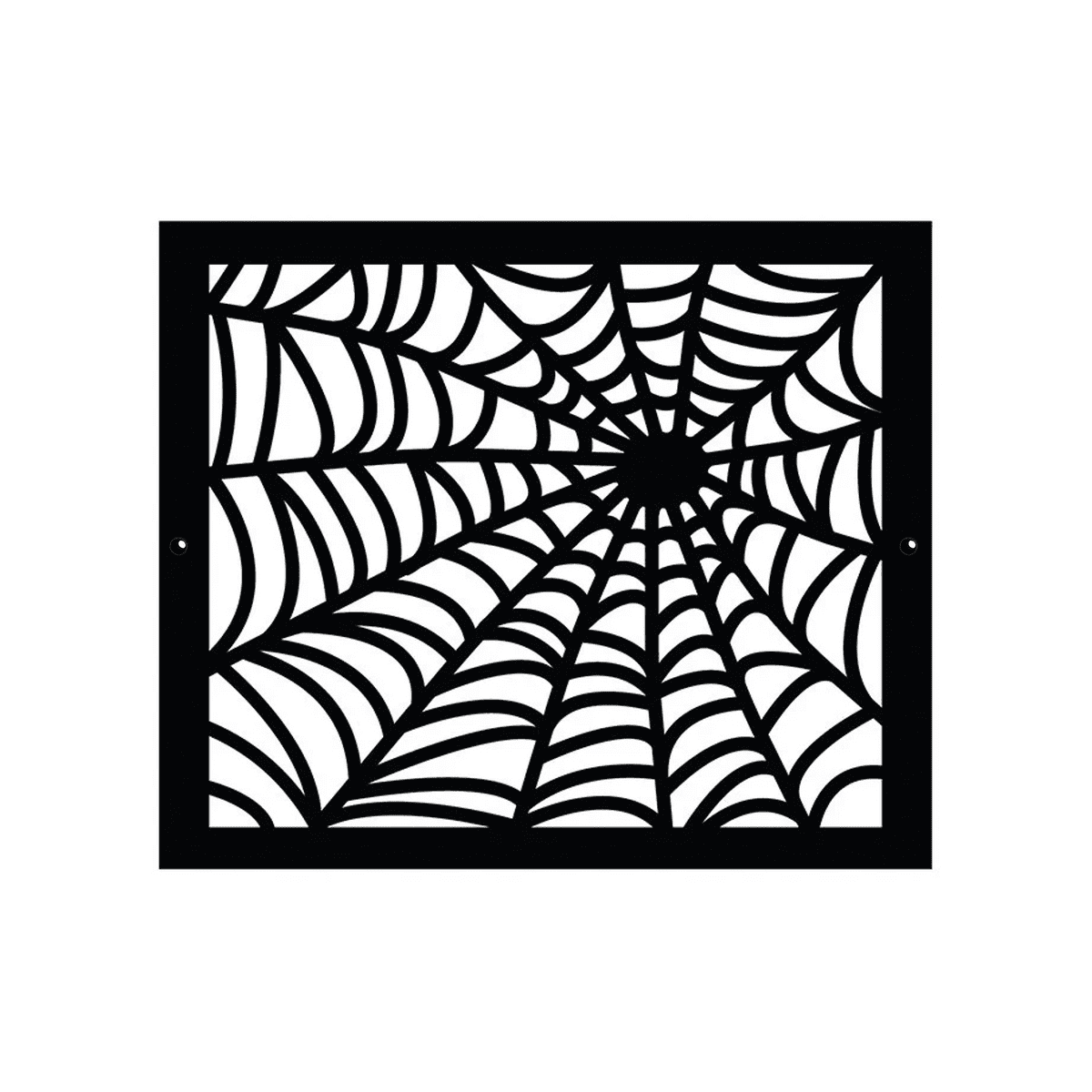 12"x14" Spooky Gothic Air Return Vent Cover in Spider Web Design Cast ...