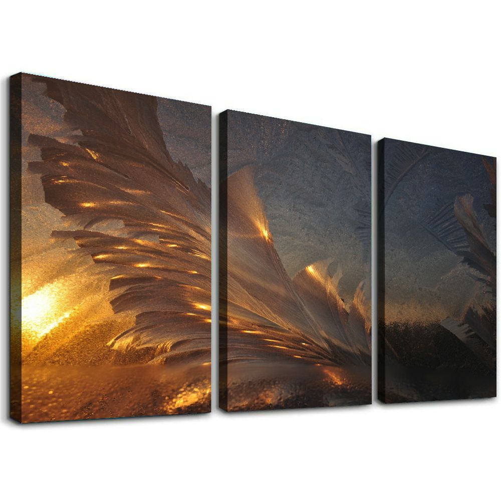 12"x16"x3pcs Wall Art Canvas Abstract Winter Artwork Paintings Print on ...