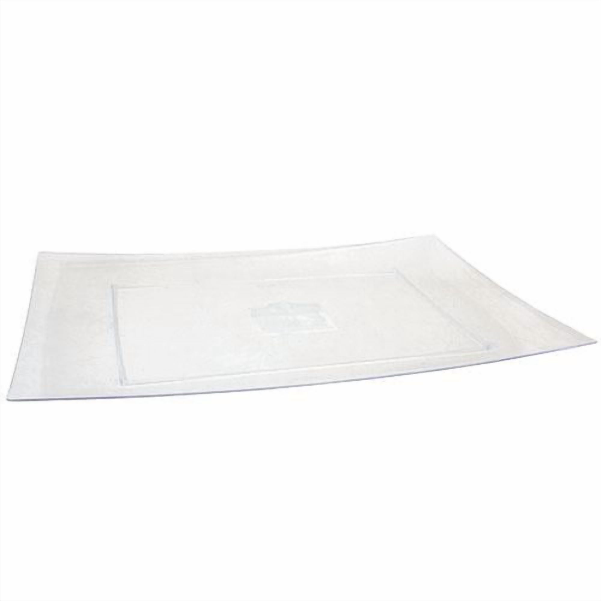 12"x18" Clear Rectangle Tray - Large Disposable Serving Tray for ...