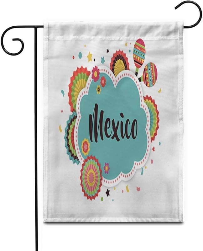 12"x18" Garden Flag Colorful Pinata Mexican Fiesta and Flags Mexico ...