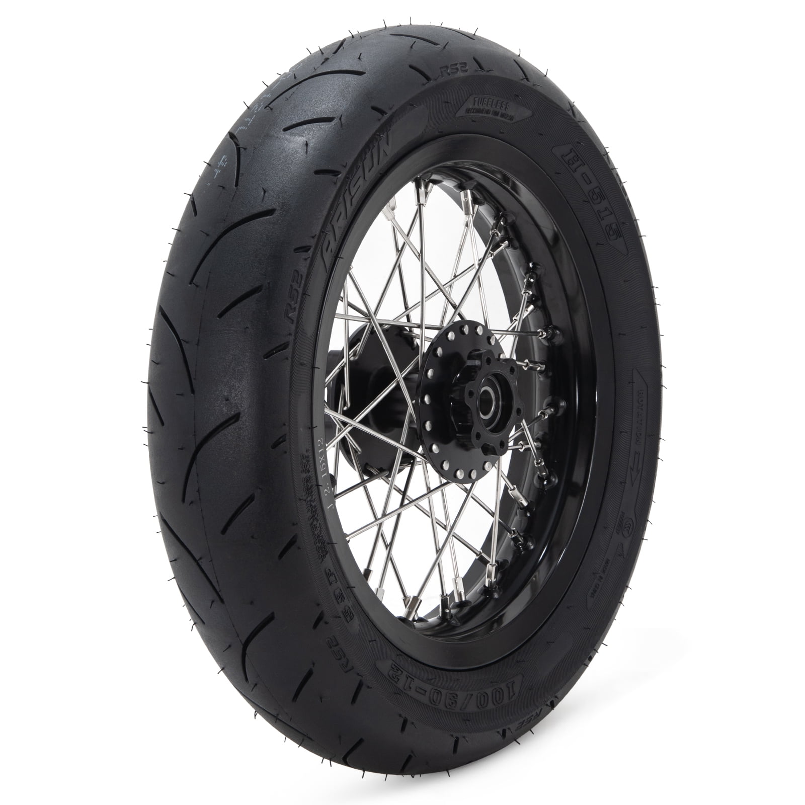 12"x2.15" Rear Wheel Rim Hub & Inner Tube for Sur Ron Light Bee LB X ...